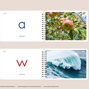 ALPHABET BOOK for Kids, Beginning Sounds Printable, Montessori Initial ...