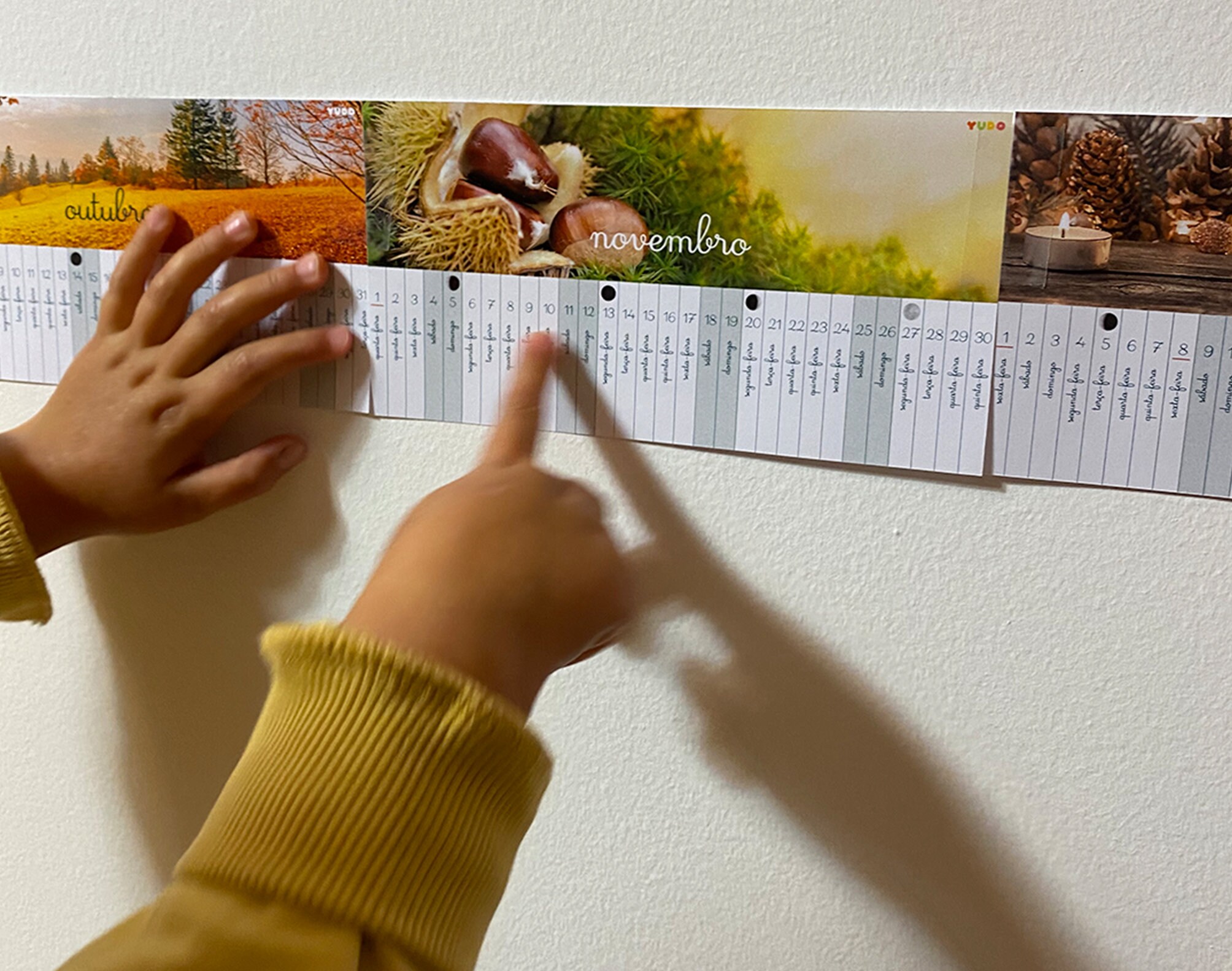2023 Linear Calendar Aligned With Montessori in Portuguese - Etsy