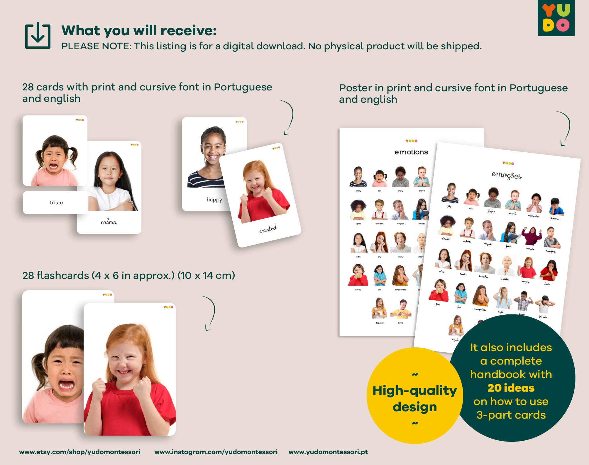 28 REAL EMOTIONS Printable Cards for Emotional Development, Teaching ...