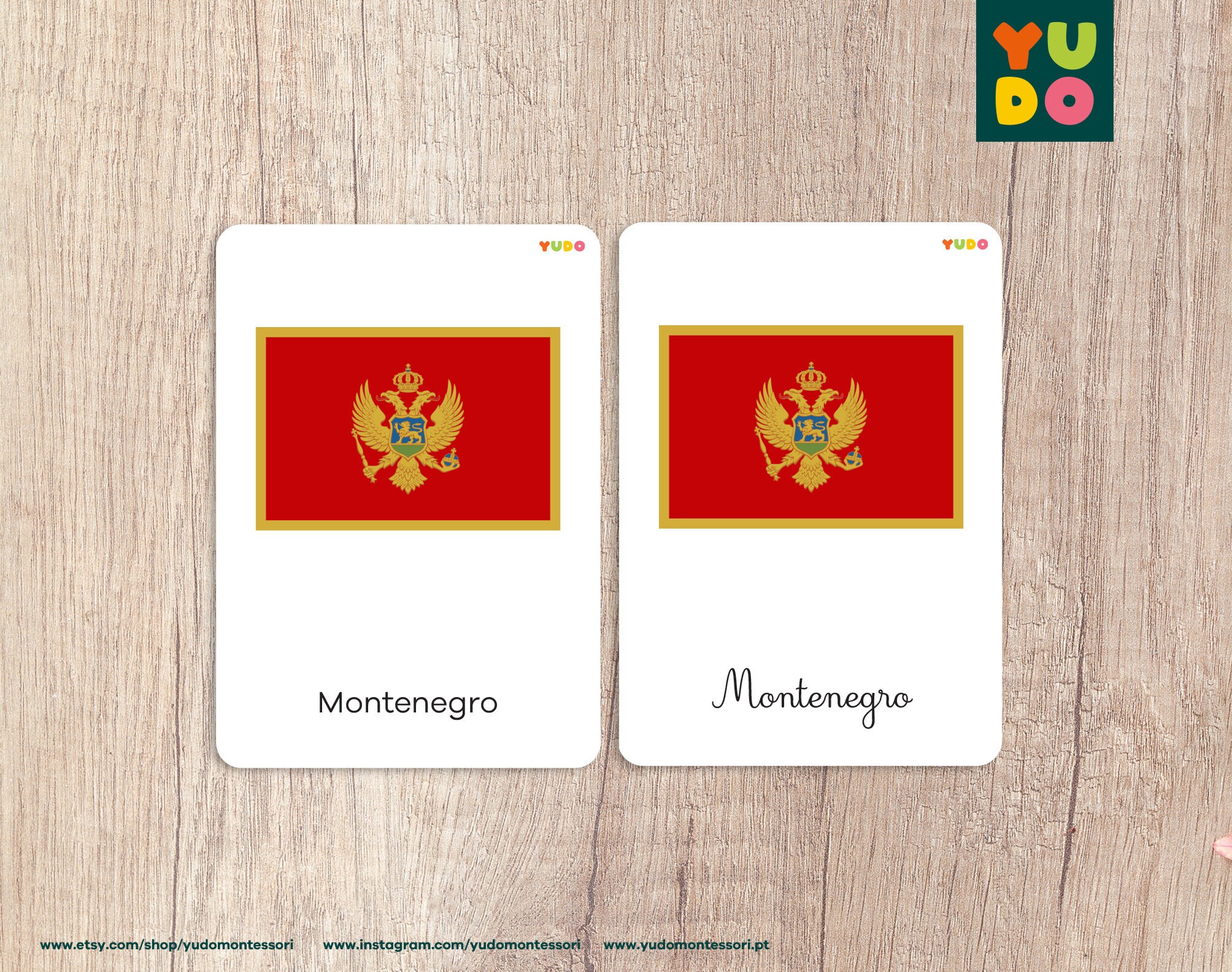 Montessori Flags of Europe 3-part Cards, Geography for Kids, Vocabulary ...