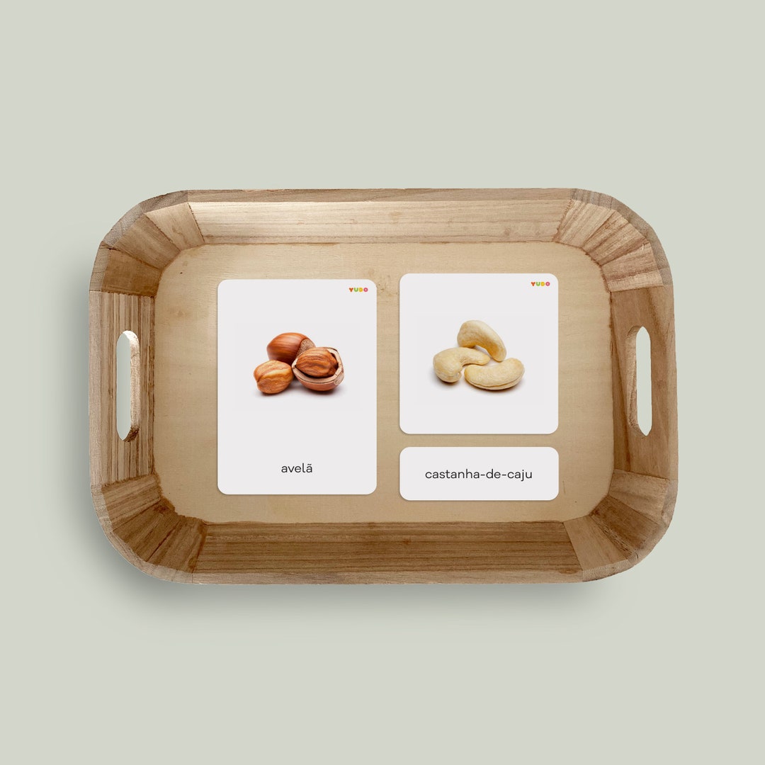 NUTS Montessori Cards, Three Part Cards, Nomenclature Cards, Montessori ...