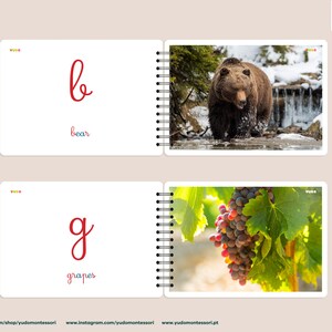 ALPHABET BOOK for Kids, Beginning Sounds Printable, Montessori Initial ...