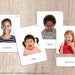 Photo EMOTION Flashcards Printable in French, Features Real Children ...