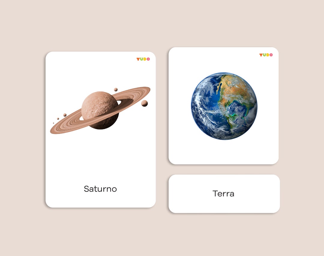 SOLAR SYSTEM Montessori Cards, Science Classroom, Space Planets Digital ...