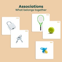 36 Picture Association Cards, Montessori Matching Game, Things That Go ...