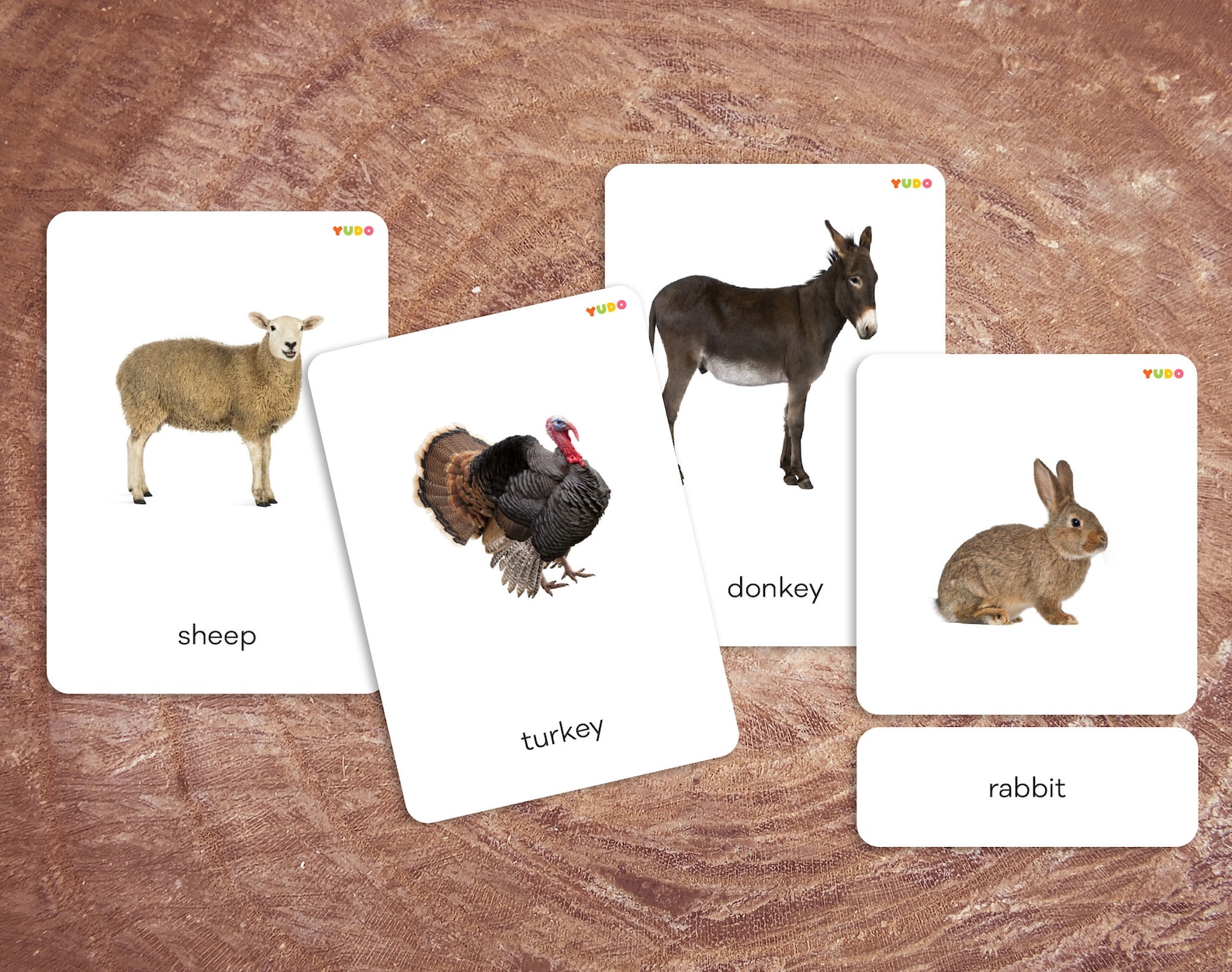 Farm Animal Flashcards, Language Cards, 3 Part Montessori Nomenclature ...