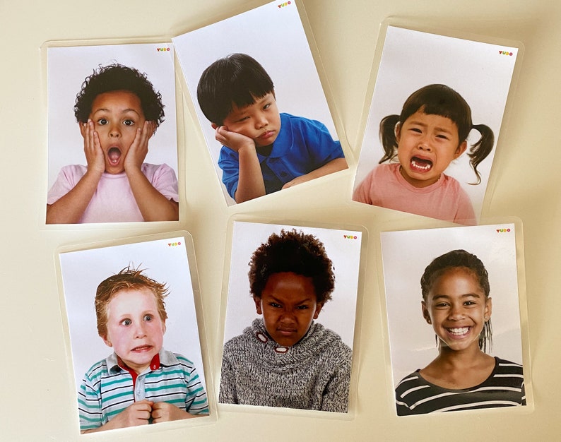 REAL EMOTIONS Montessori 3 Part Card for Print Digital - Etsy