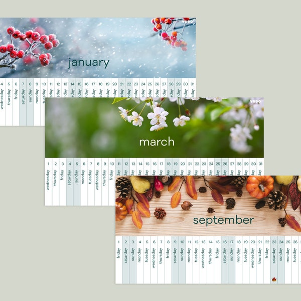 Montessori Calendar - Etsy