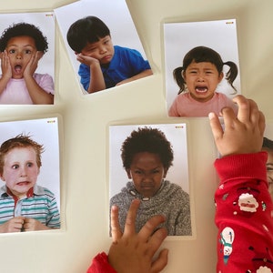 REAL EMOTIONS Montessori 3 Part Card for Print, Digital Classified ...