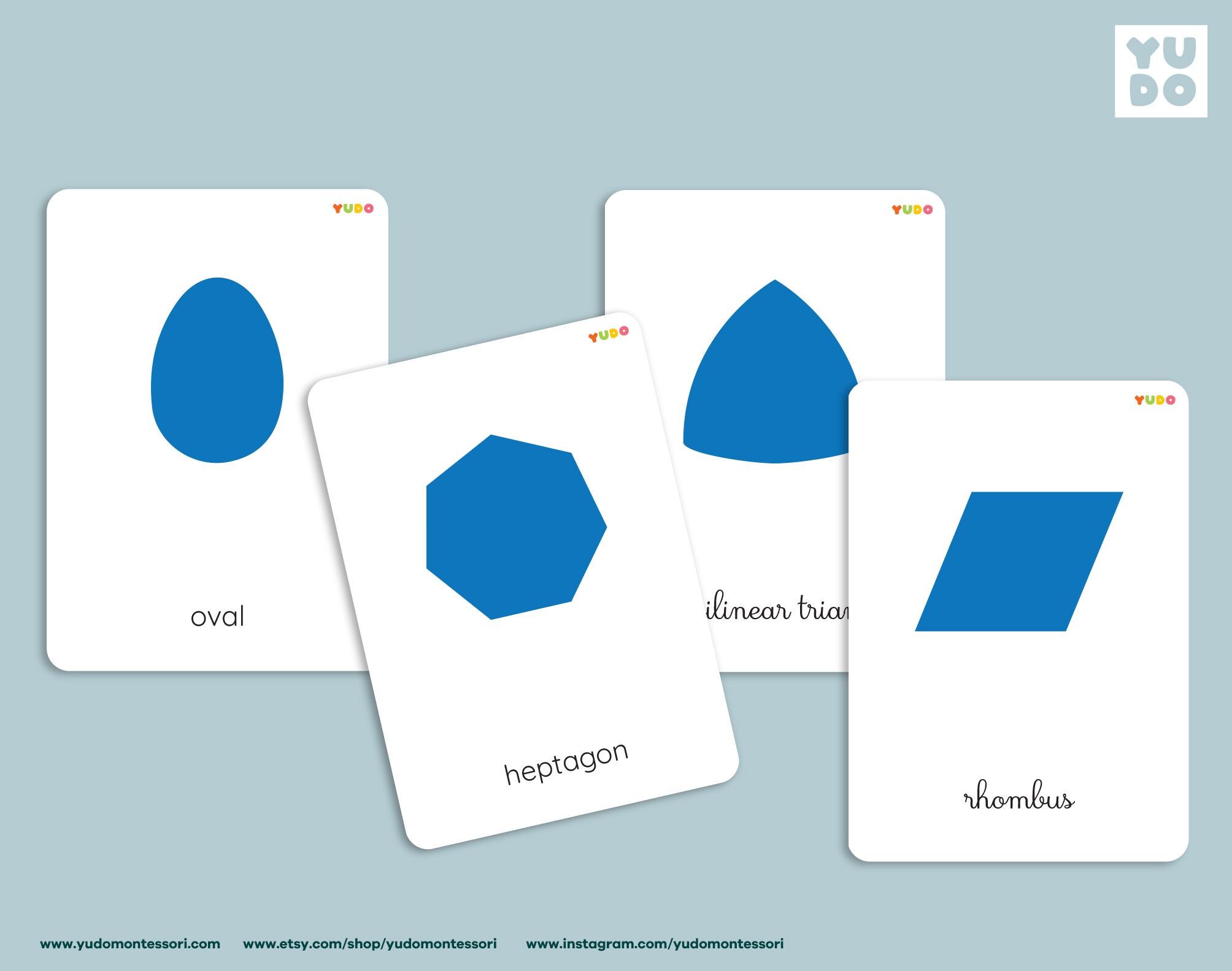 Geometry Shapes Activity, Montessori Cabinet Control Chart, Montessori ...