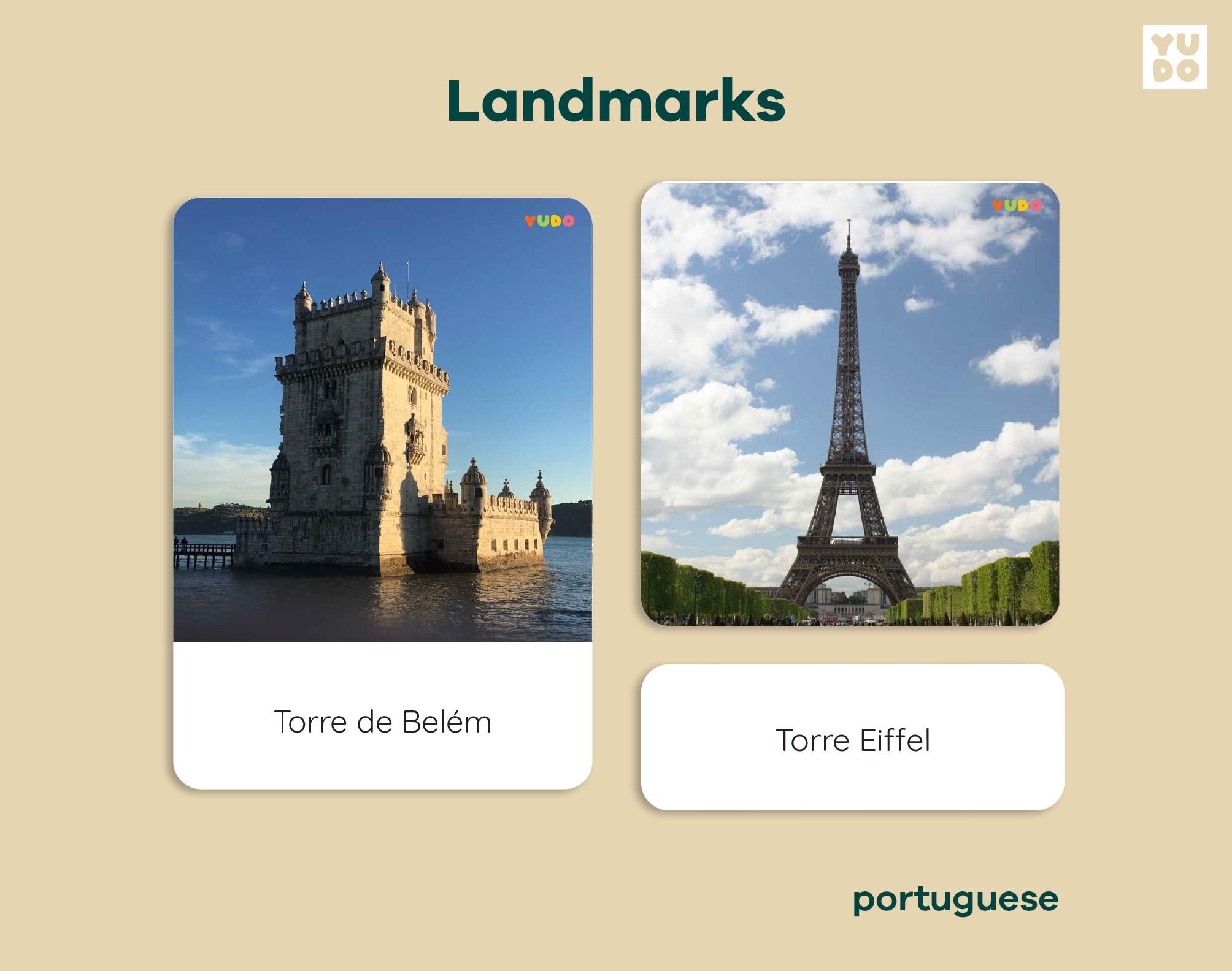 40 LANDMARKS Flash Cards, Montessori Inspired Printable, Popular ...
