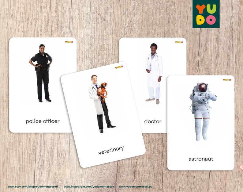 PROFESSIONS Montessori 3 Part Cards, Job Classified Cards, Child ...