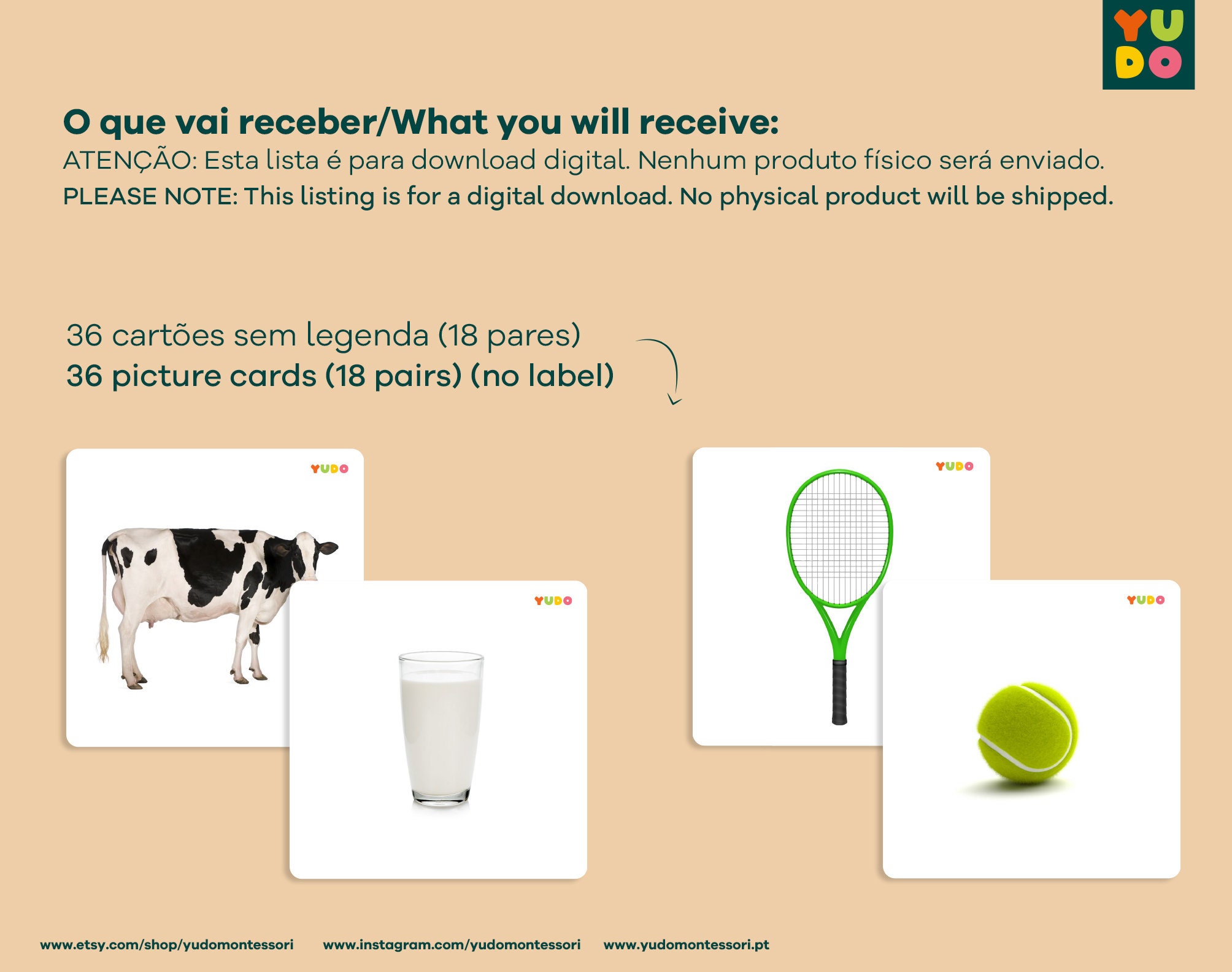 36 Picture Association Cards, Montessori Matching Game, Things That Go ...