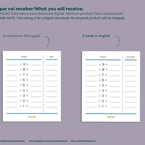 Montessori Table of Division, Division Practice PDF, Montessori Math ...