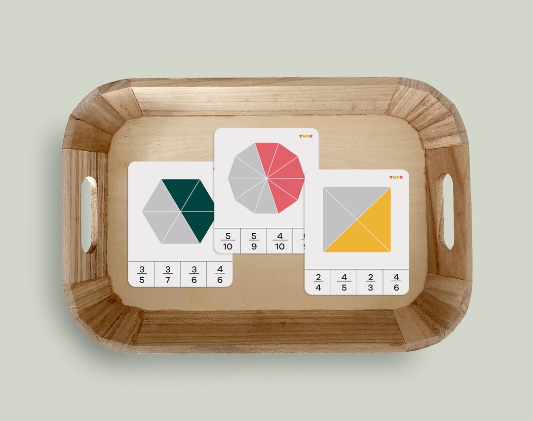 GEOMETRY FRACTIONS Clip Cards. Math Activity Cards for Toddlers ...