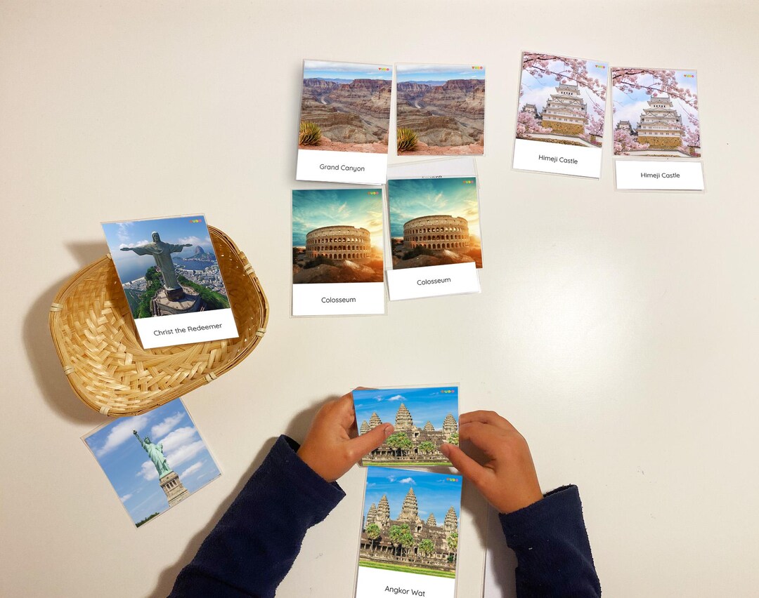 Landmarks of the World, Geography Montessori Inspired Nomenclature ...