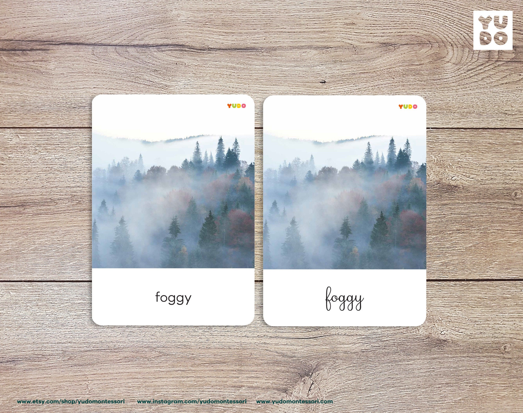 8 Weather Cards With Real Images for Kids, Montessori Flashcards, Pre ...