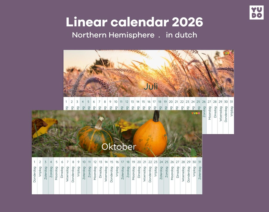 Linear Calendar for Preschool Kids, Calendar Wall Decoration, Passage ...