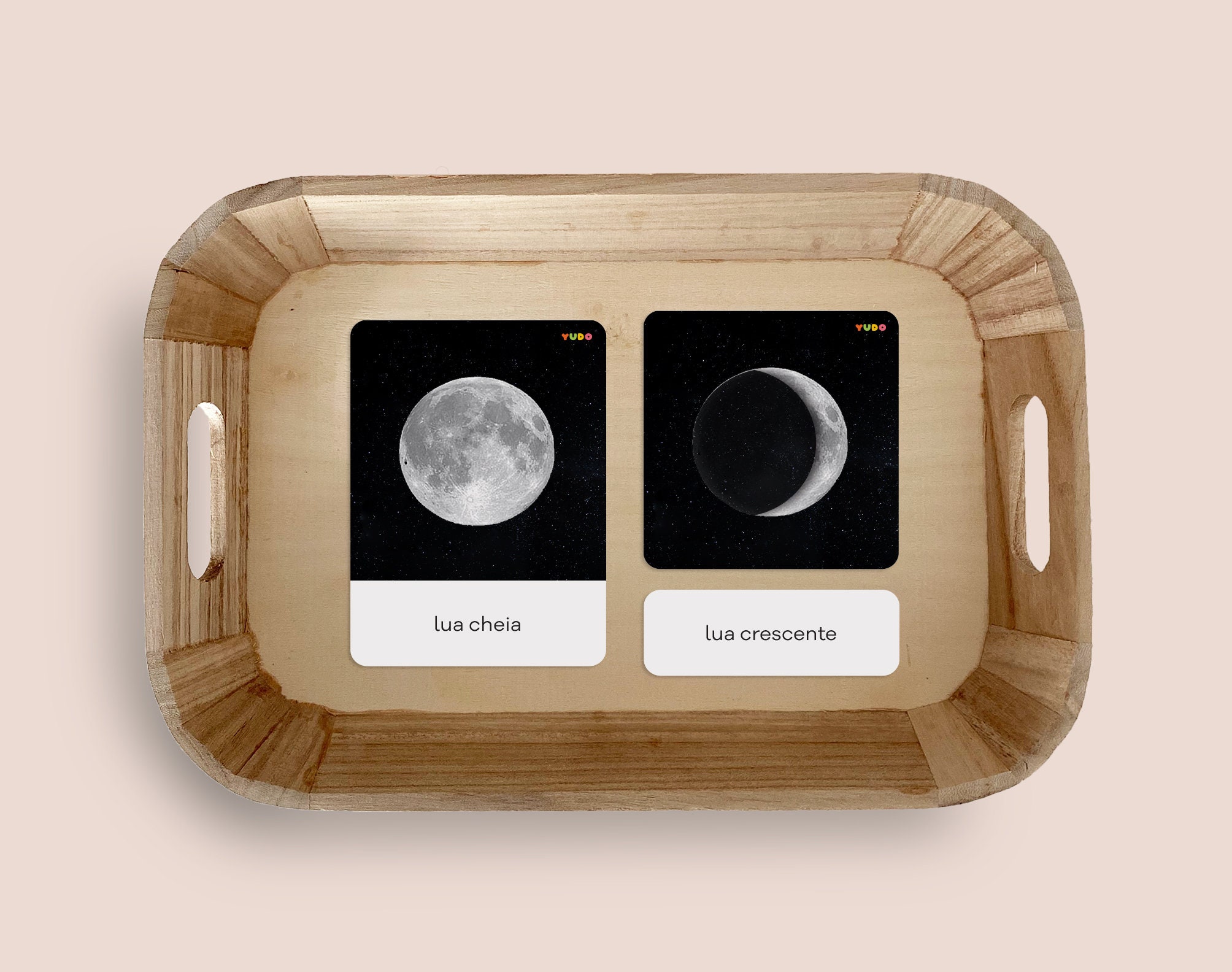 Moon Phases 3-part Cards, Montessori Classified Cards, Vocabulary ...