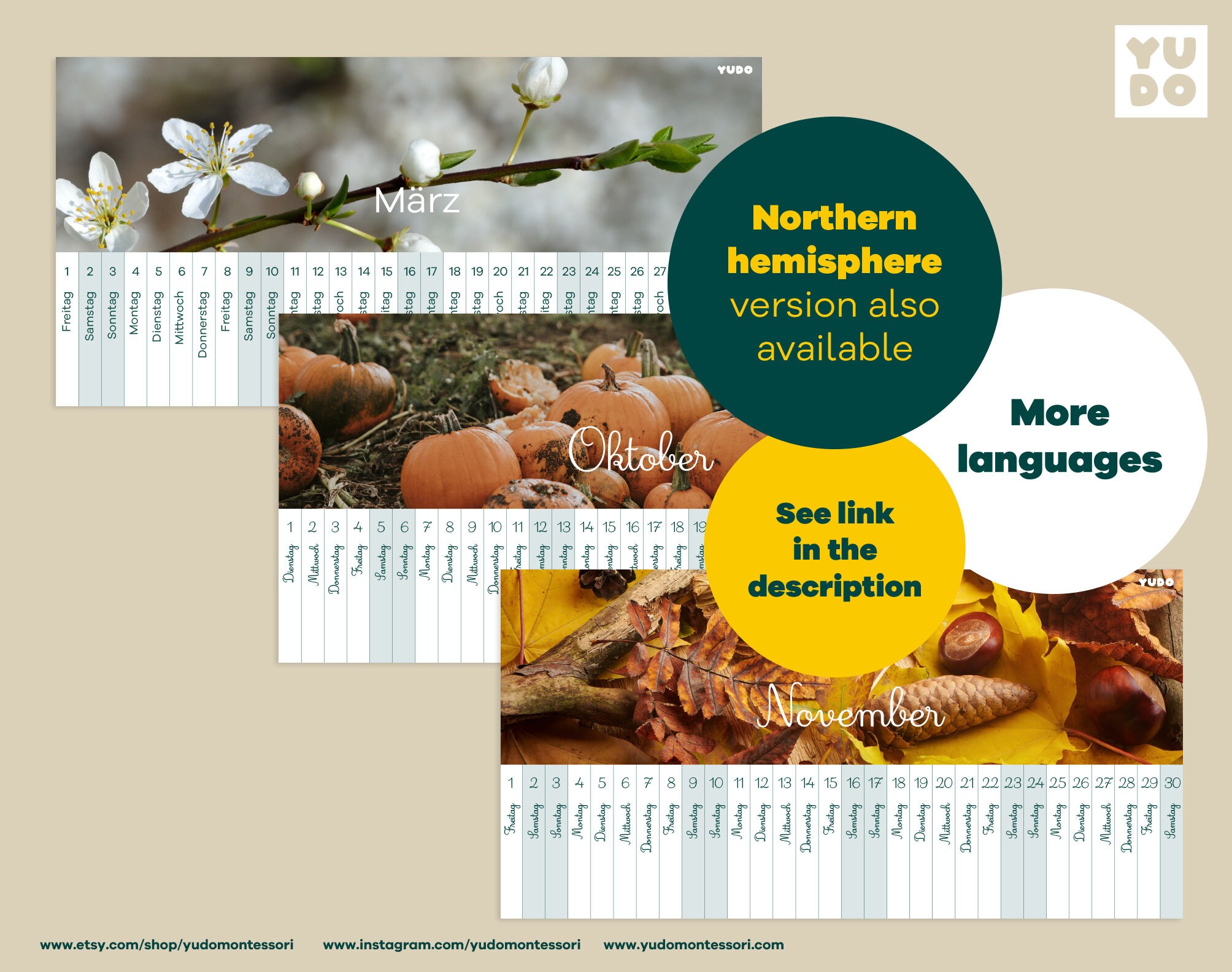 Kids Calendar 2024 in Dutch, Visual Representation of Time Pdf ...