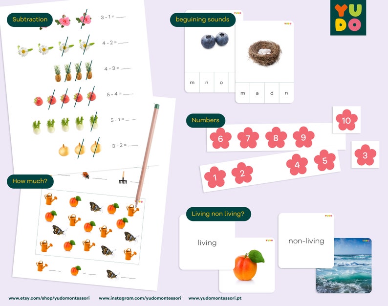 SPRING BUNDLE Activities for Kids, Spring Learning Montessori Friendly ...