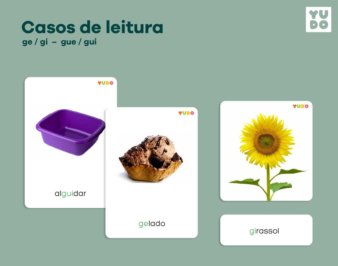 16 Reading Cases Cards in Portuguese, Portuguese Grammar Cards ...