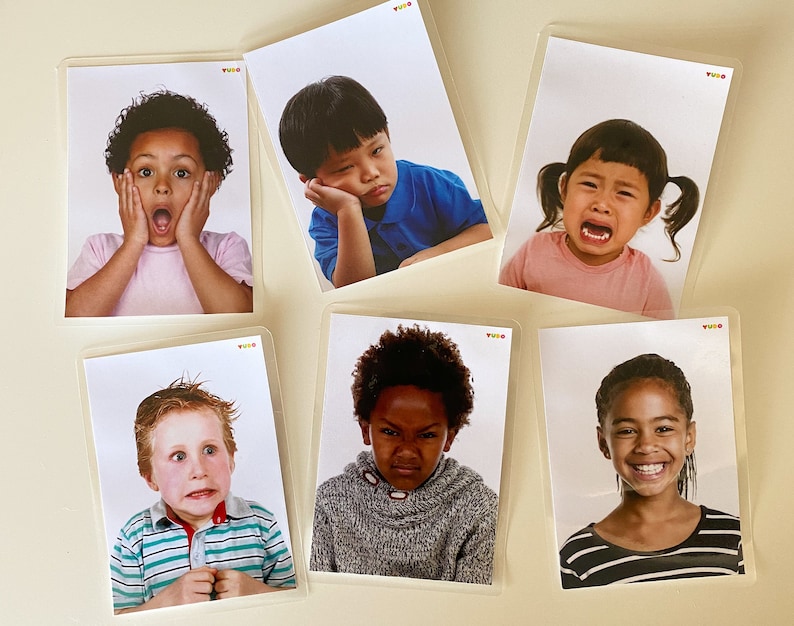 REAL EMOTIONS Montessori 3 Part Card for Print Digital - Etsy