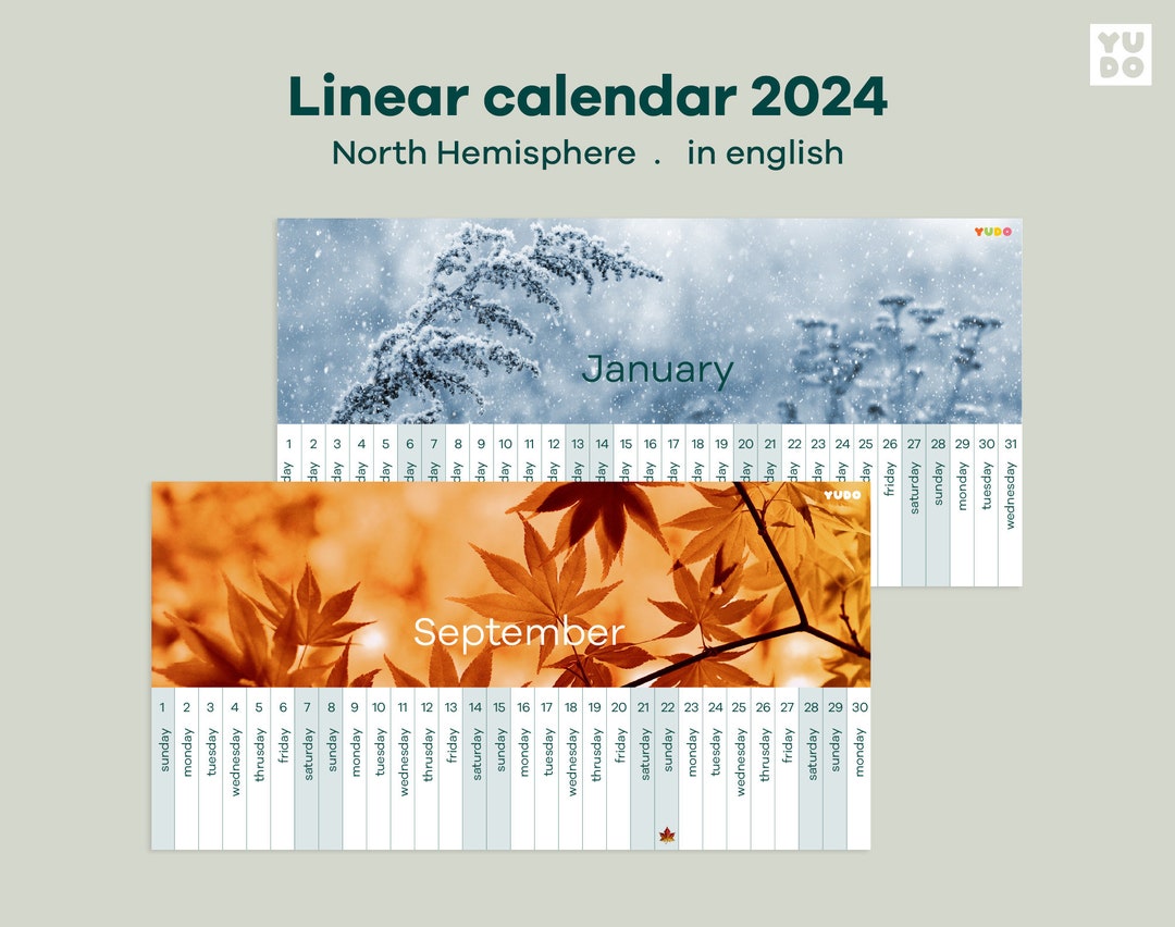 Montessori Linear Calendar 2024, Printable Classroom Calendar PDF ...
