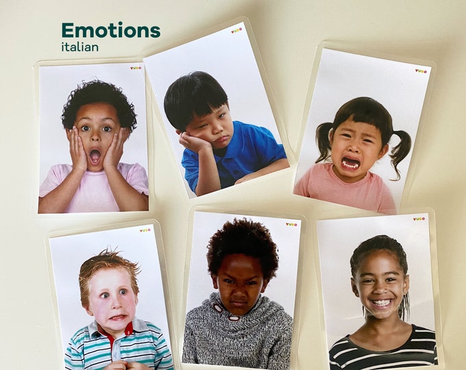 Emotions Cards and Poster in German, Emotions Poster for Kids Room ...