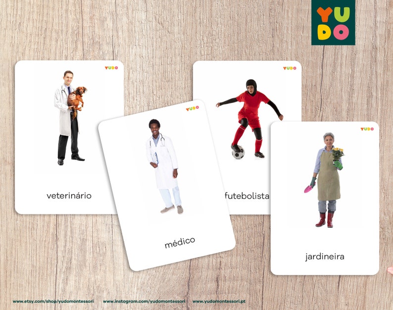 PROFESSIONS Montessori 3 Part Cards, Job Classified Cards, Child ...