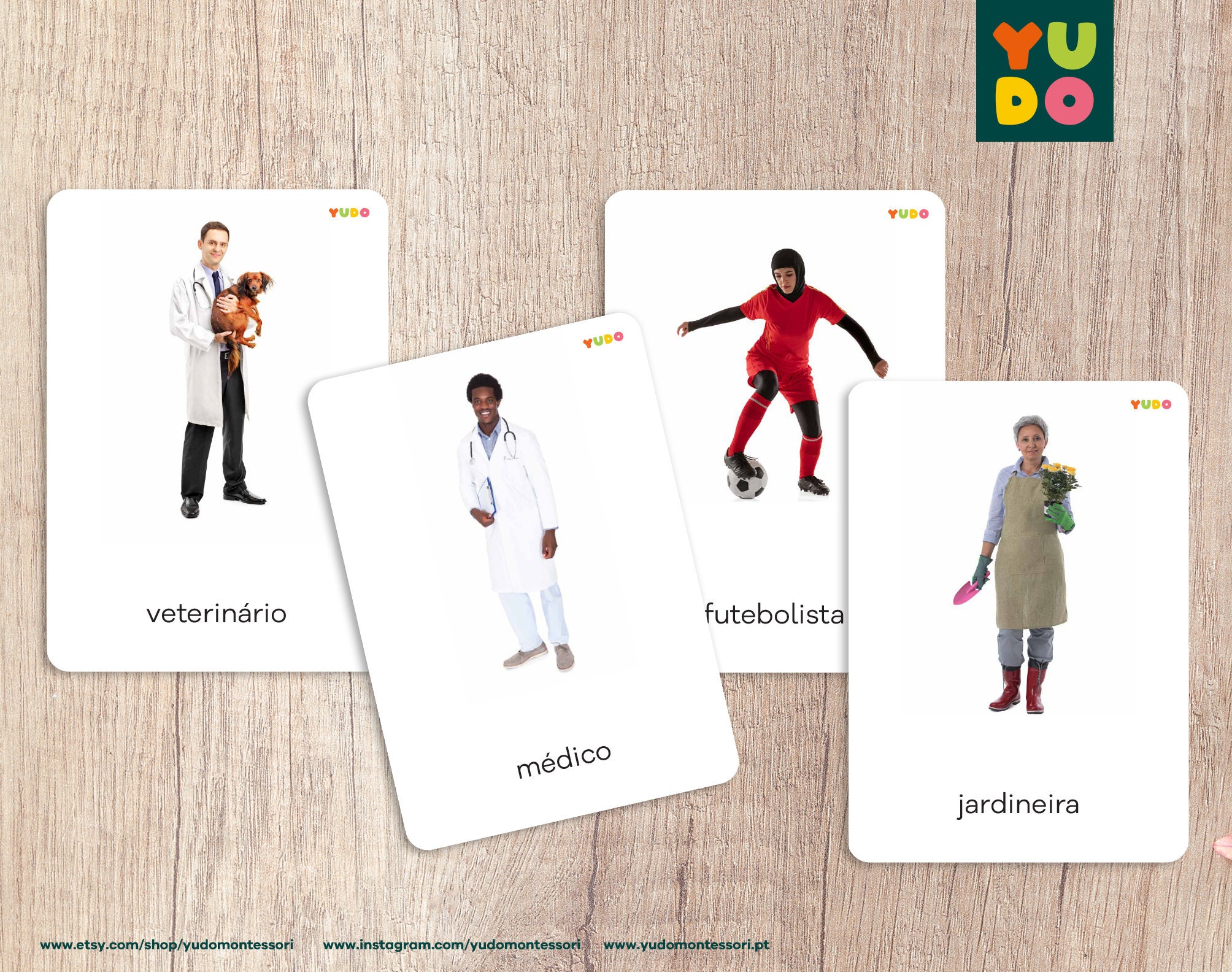 OCCUPATIONS Printable Cards, Professions Nomenclature Cards, Language ...