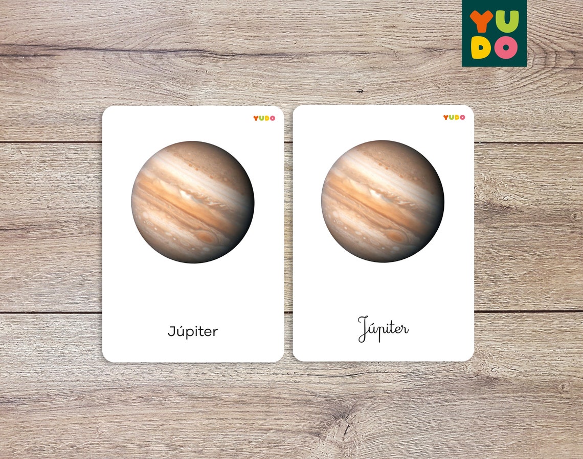 SPACE Montessori Cards, Solar System Flash Cards, Science Three Part ...
