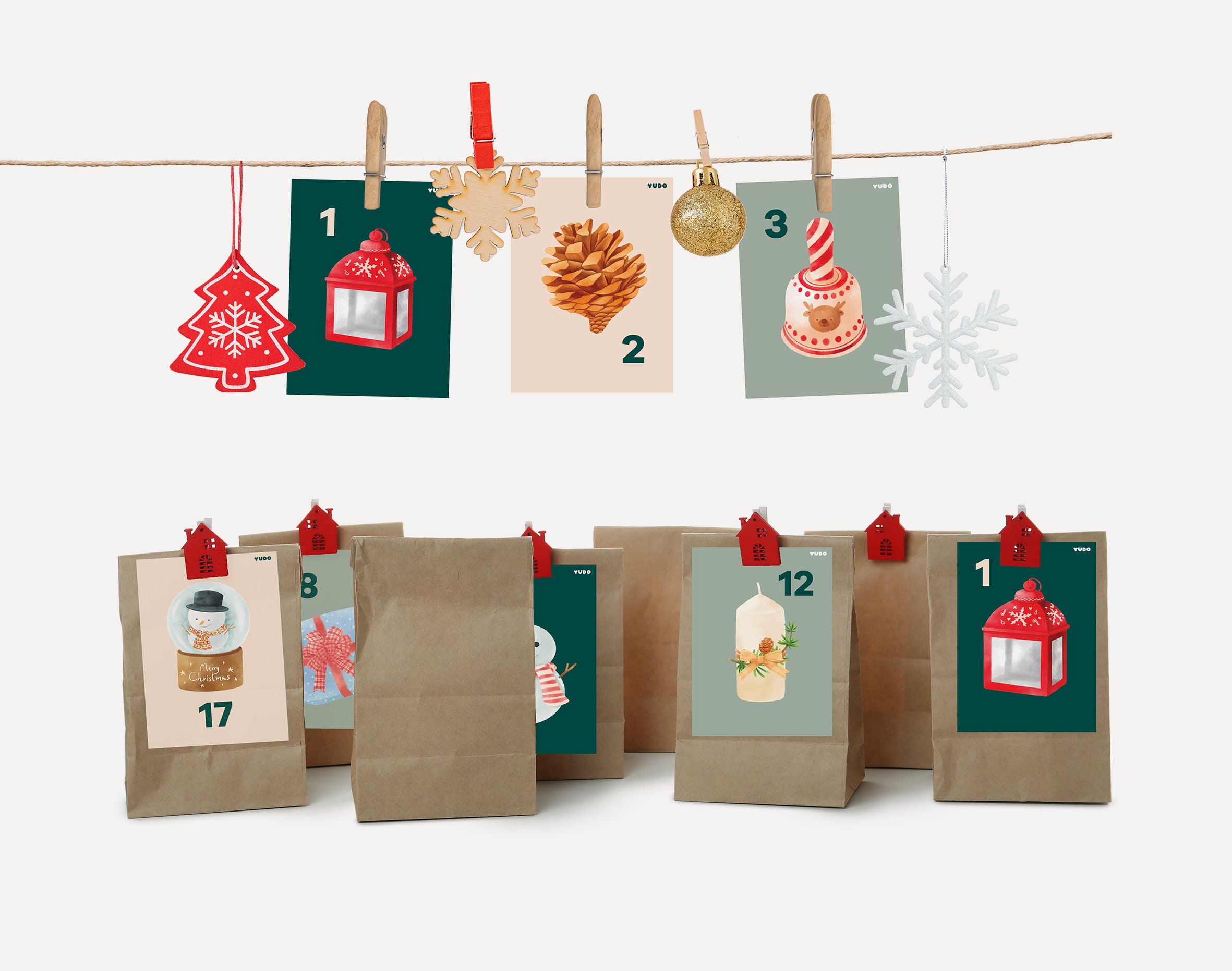 ADVENT CALENDAR Activity Cards in Portuguese, Christmas Holiday Gift ...