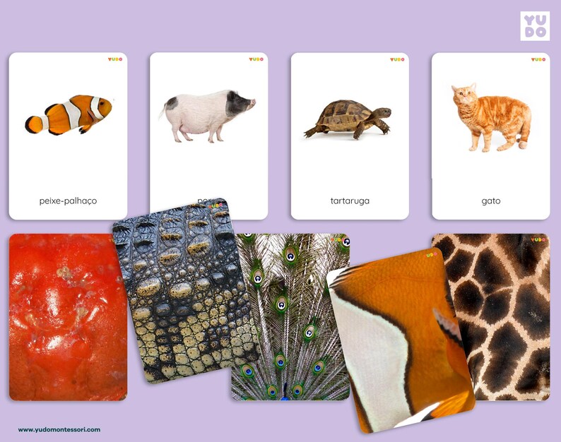Animal Pattern Matching Printable Cards for Kids, Zoo Animals Details ...