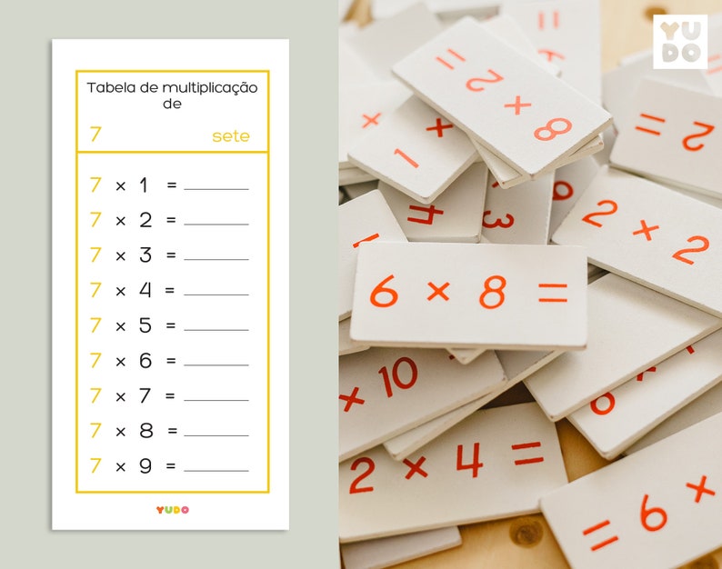 Montessori Table of Multiplication, Multiplication Practice PDF ...