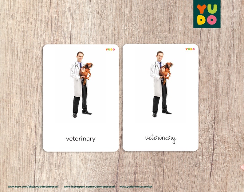 PROFESSIONS Montessori 3 Part Cards, Job Classified Cards, Child ...
