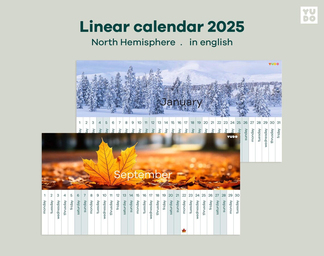 2025 Montessori Linear Calendar, Printable Classroom Calendar PDF ...
