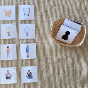 ANTONYMS Matching Cards With Real Images, Opposites Montessori Cards ...