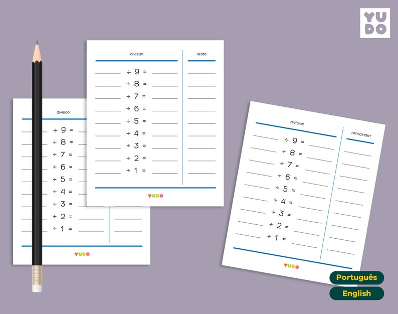 Montessori Table of Division, Division Practice PDF, Montessori Math ...