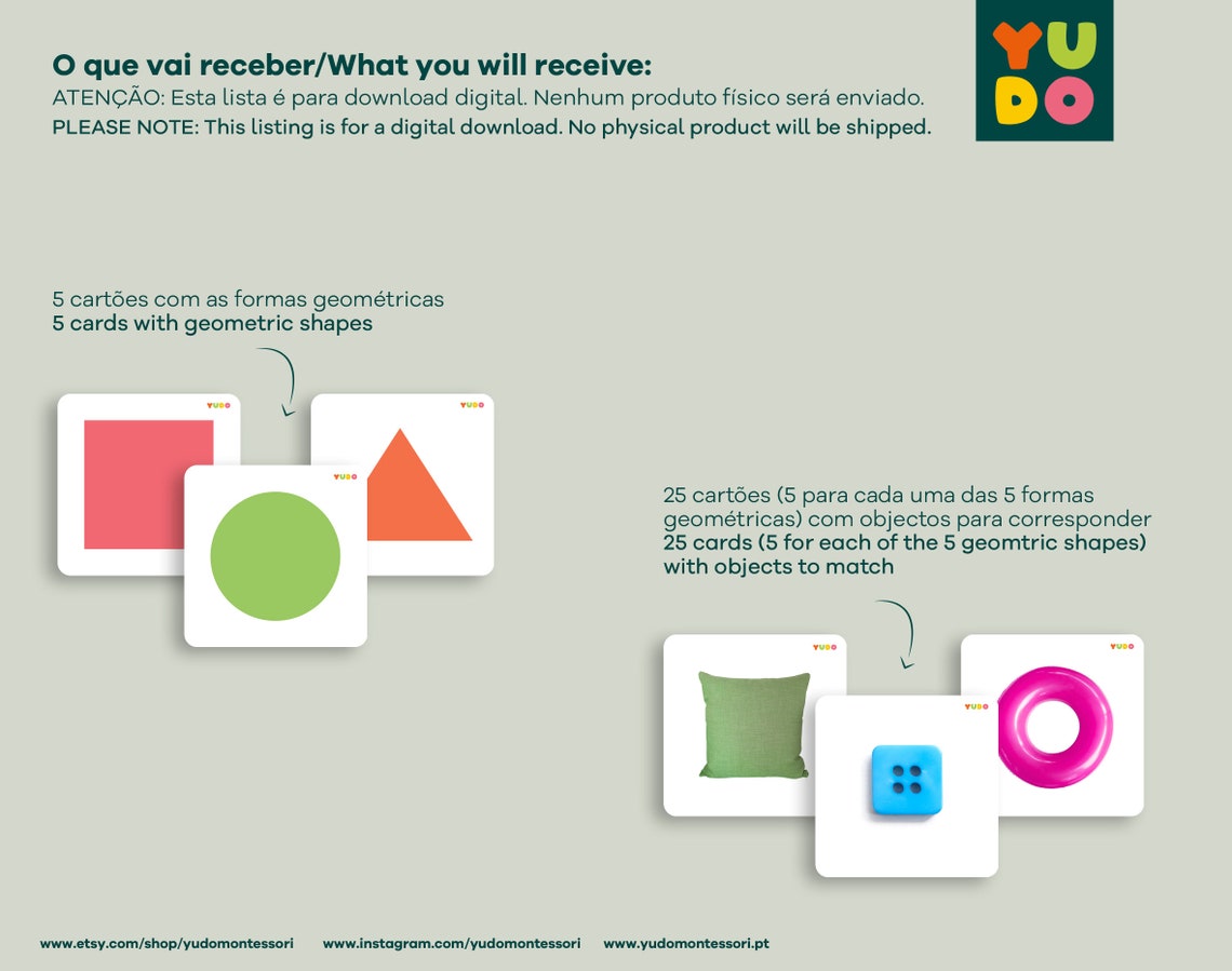 GEOMETRIC SHAPES Matching Cards, Early Math Sorting Activity, Primary ...