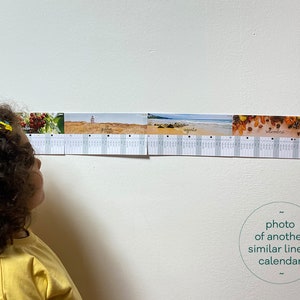 Montessori Linear Calendar 2024, Printable Classroom Calendar PDF ...