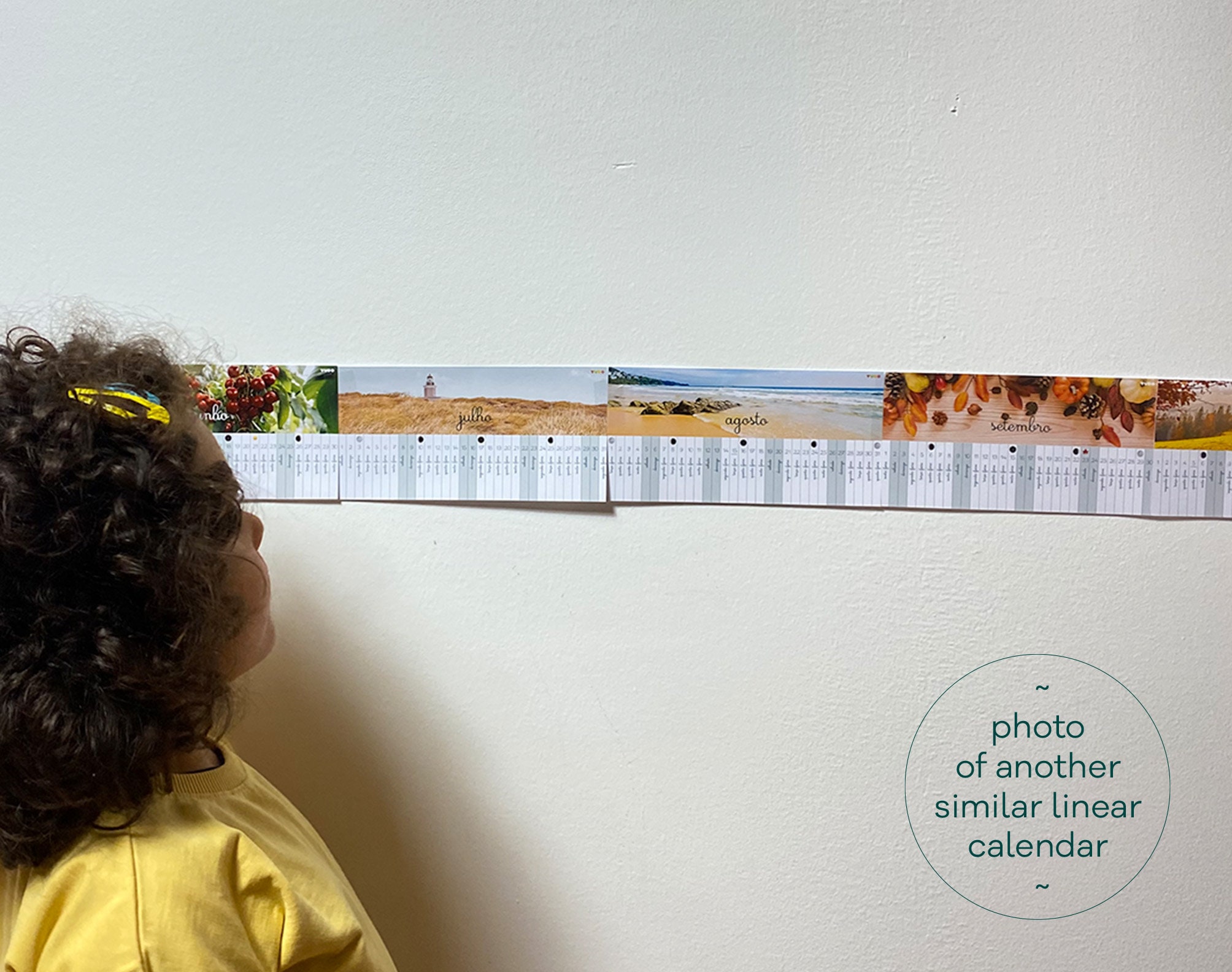 Montessori Linear Calendar 2024, Printable Classroom Calendar PDF ...