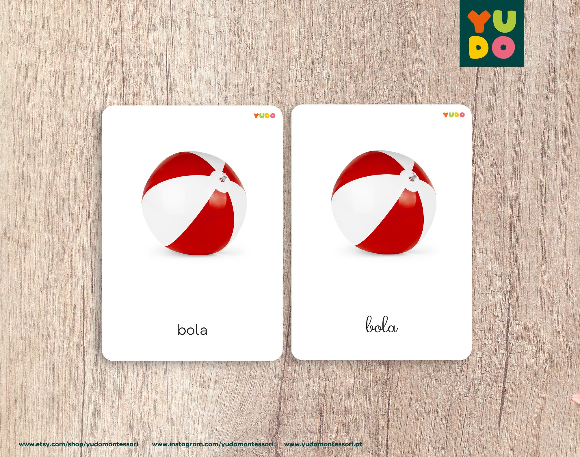 SUMMER Montessori 3 Part Cards With Real Pictures. Language Cards for ...