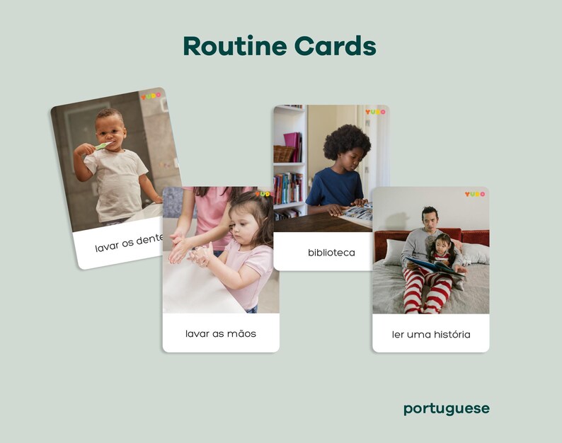 Daily Routines and Chores Cards for Kids, Visual Schedule, Routine ...