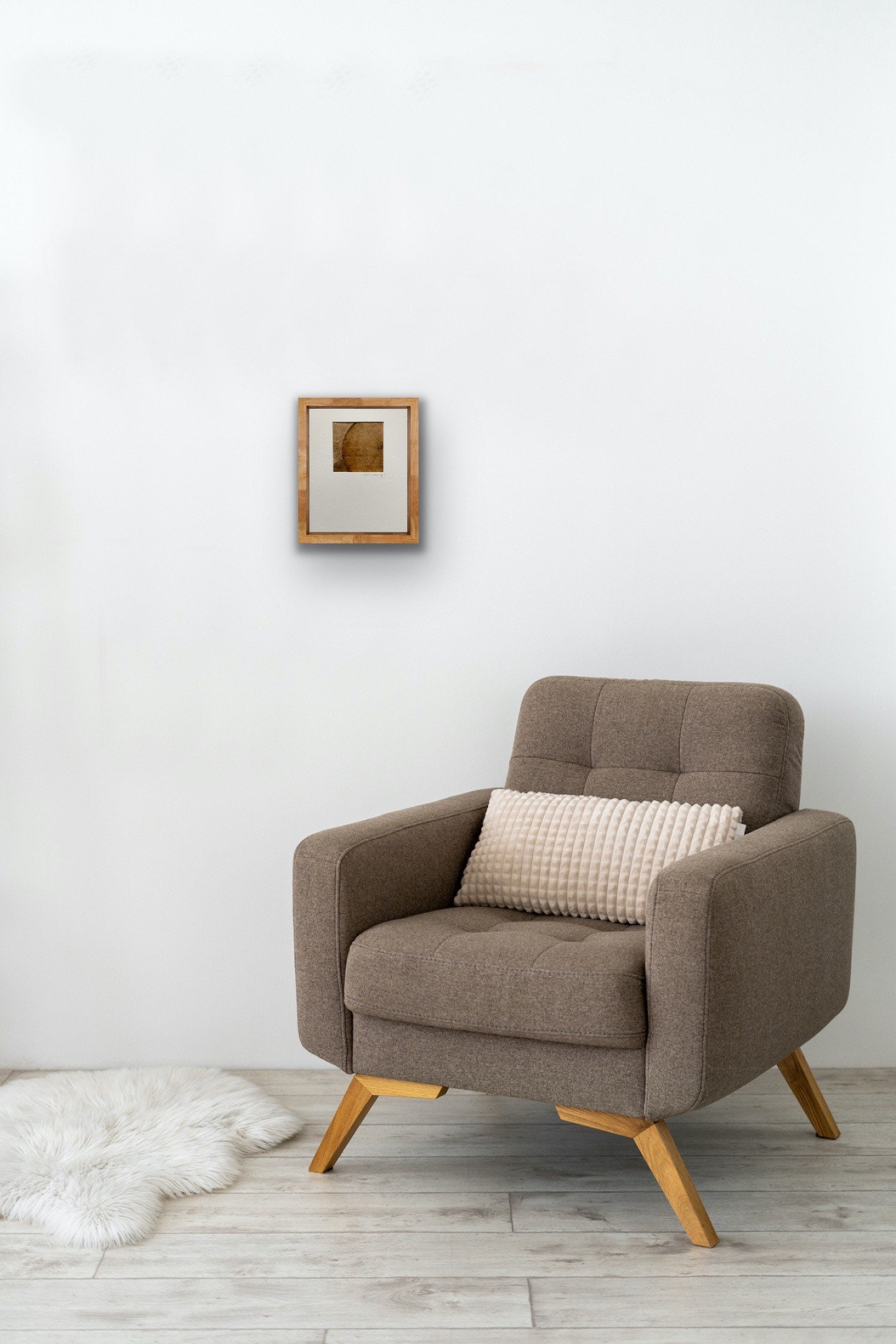 Earth mother abstract art mini, collaged paper and botanical ink and ...