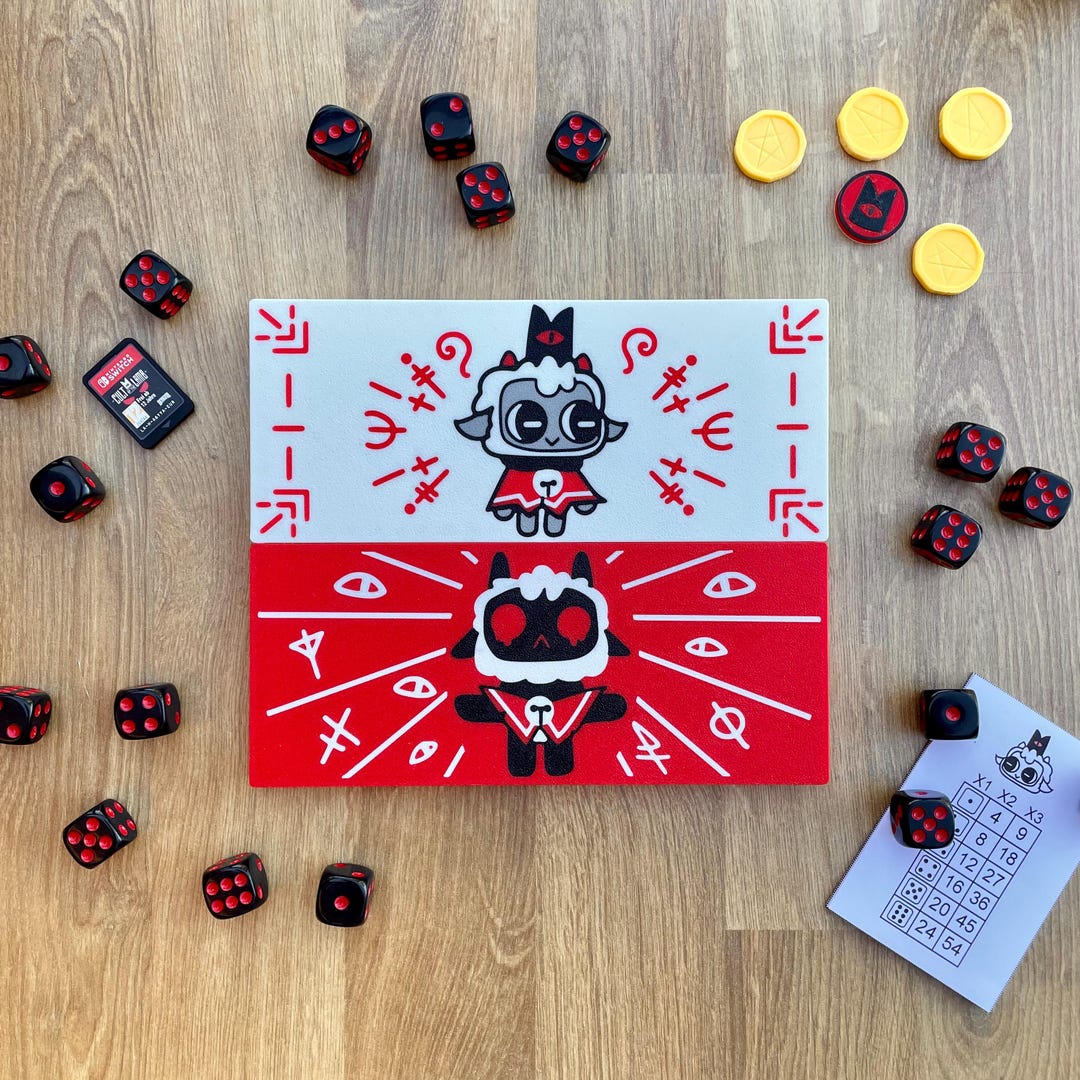 Knucklebones Set Cult of the Lamb - the Lamb Version - Etsy