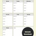 Weekly Meal Planner With Grocery List, Shopping List, Printable ...