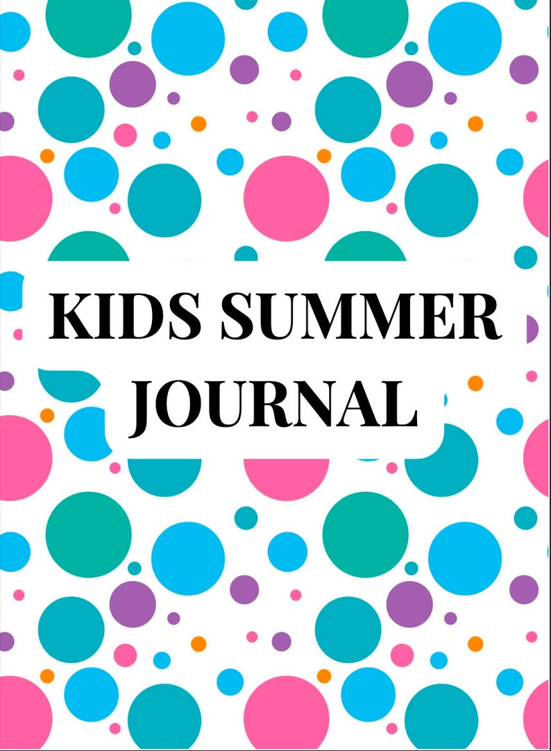 Kids Summer Planner Printable, Book Reading Log, Summer Journal, Back ...