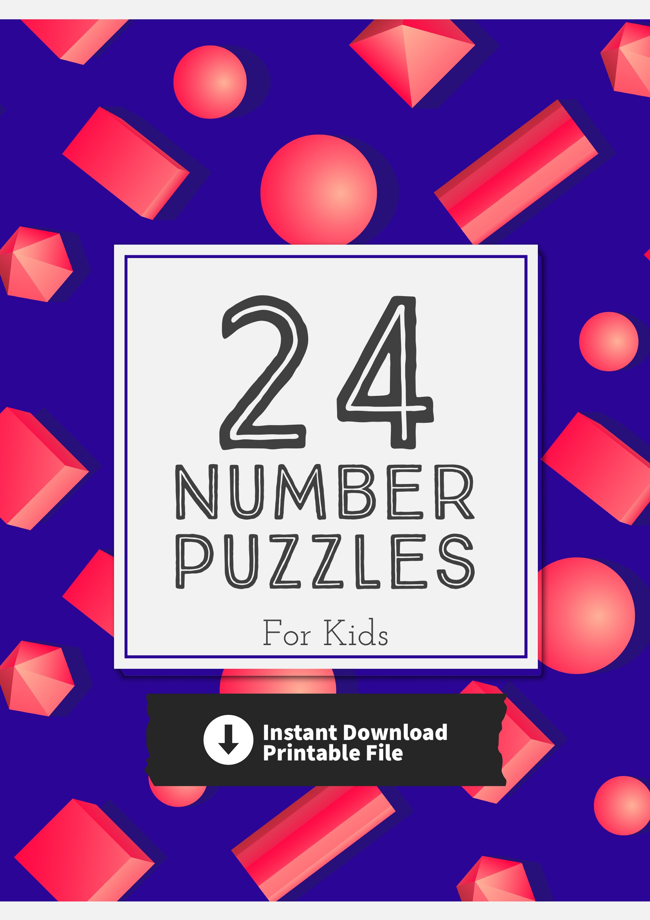Printable Number Puzzles for Kids With Brain Teasing Riddles, Instant ...