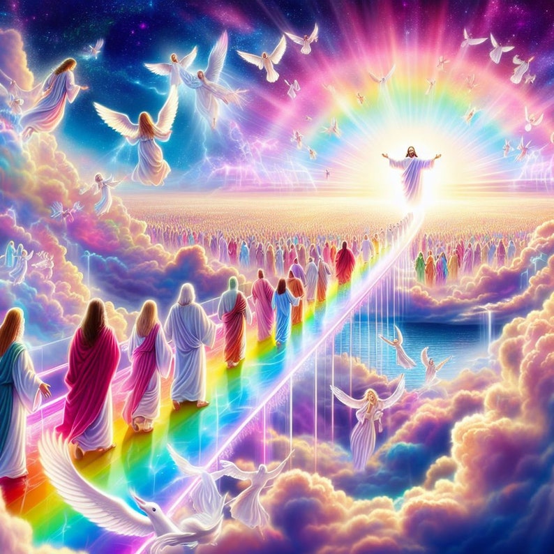 Beautiful Psychedelic Rainbow Bridges to Heaven - Etsy